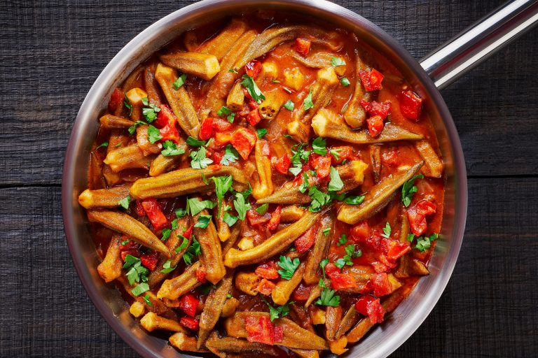 Braised Okra - Increedible India